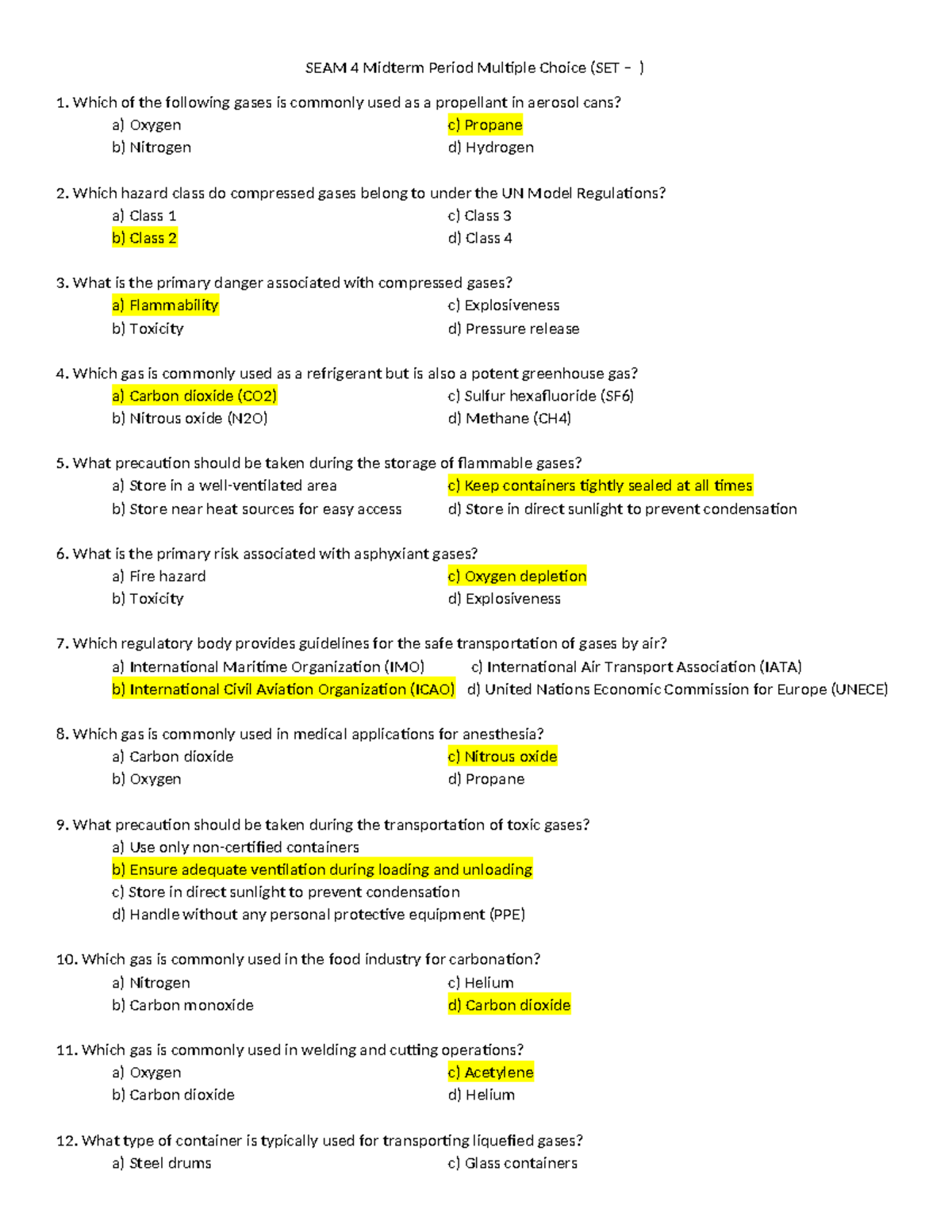 1 SEAM 4 Midterm Multiple Choice (Set - ) answer key - SEAM 4 Midterm ...