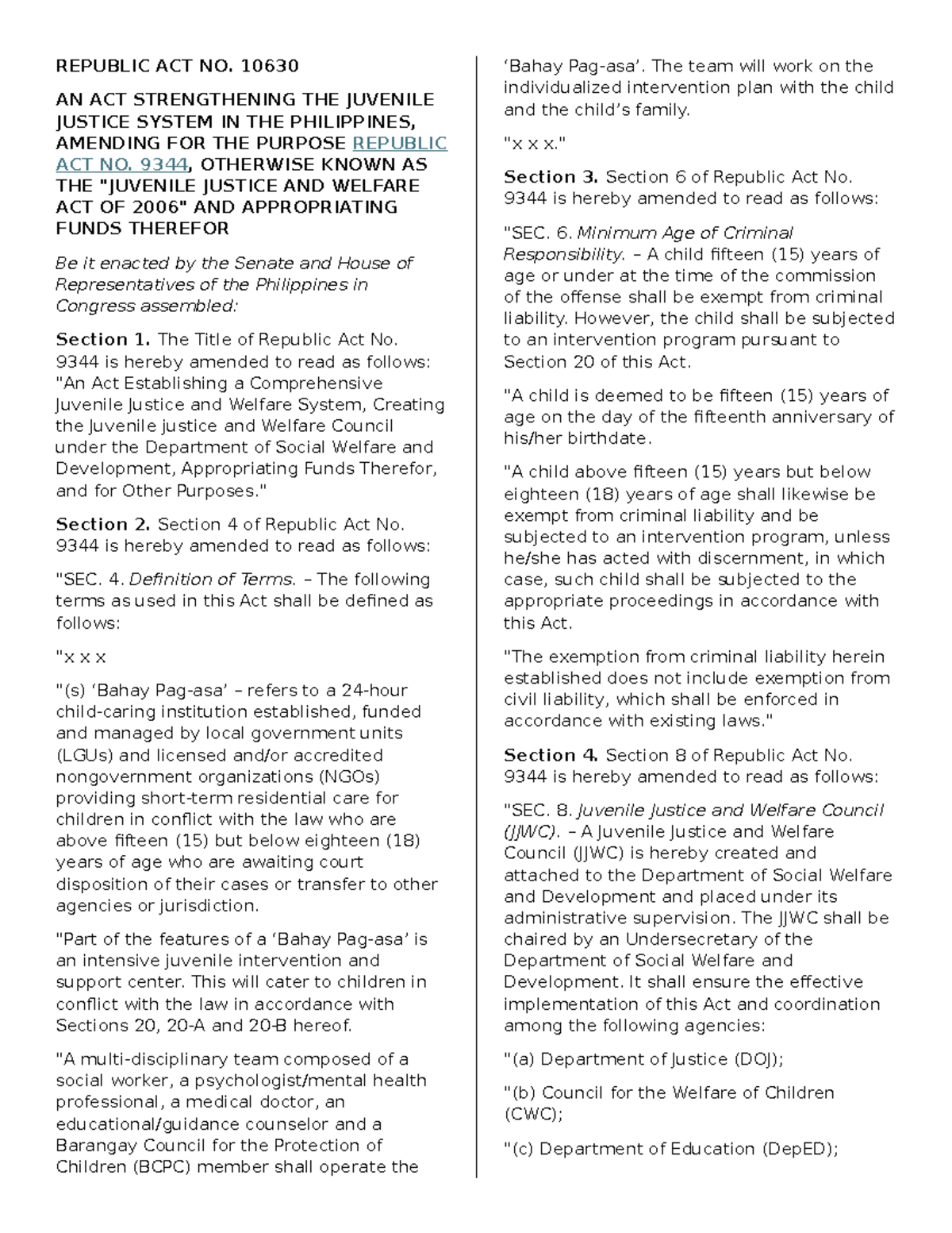 RA 10630 - Hope this helps - REPUBLIC ACT NO. 10630 AN ACT ...