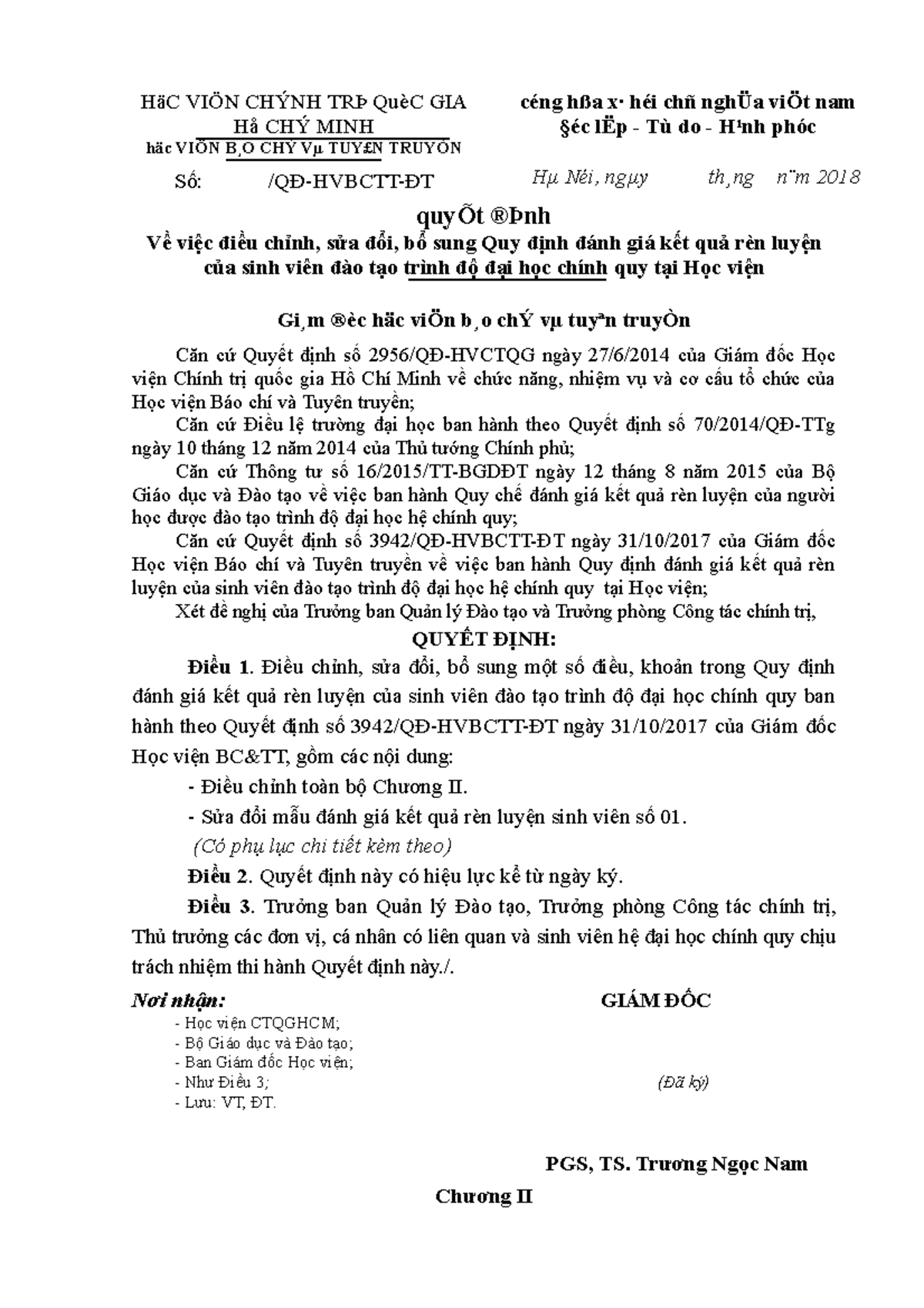 AJC QUY CHE REN Luyen Sua doi bo sung - HäC VIÖN CHÝNH TRÞ QuèC GIA Hå ...
