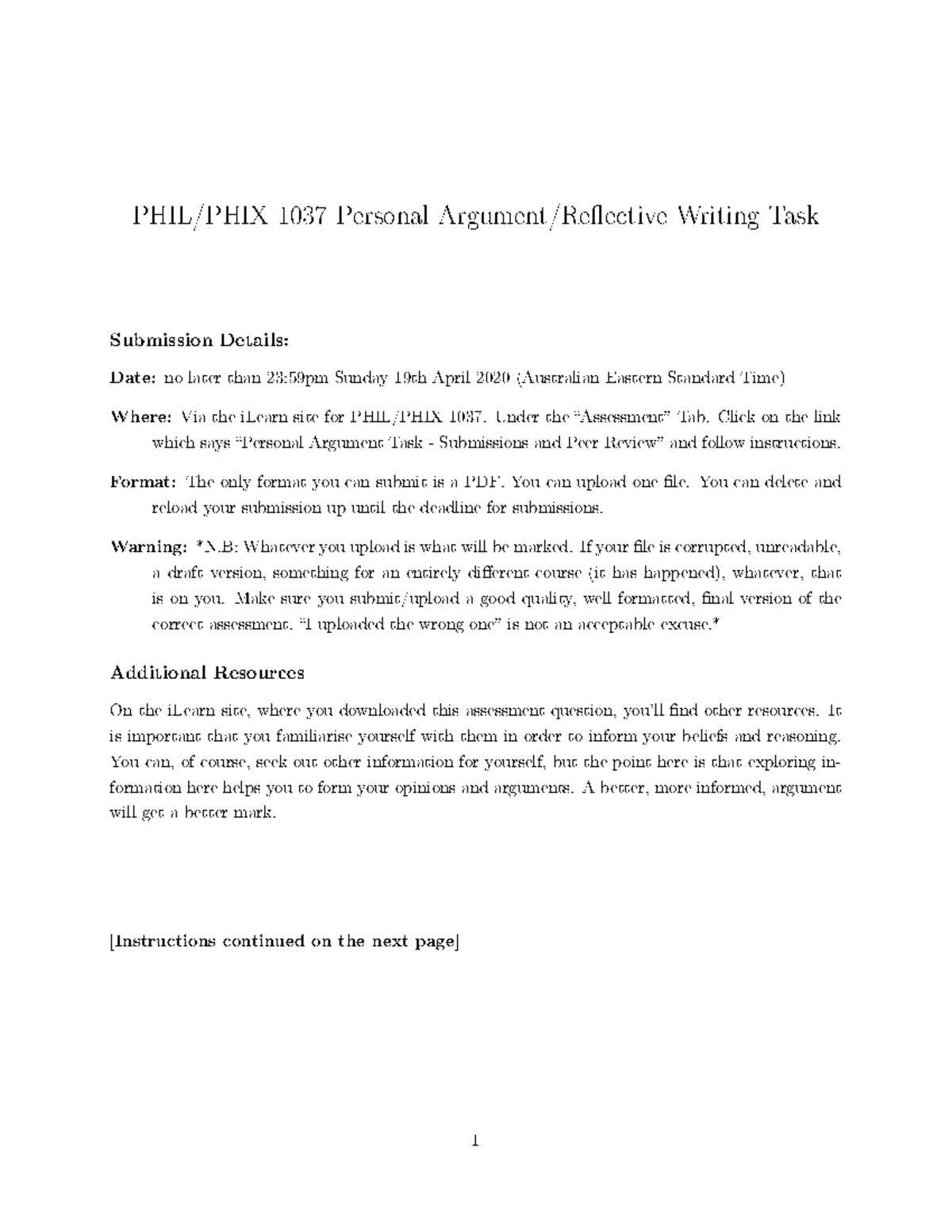 Reflective Writing - Personal Argument - P P P rs♦♥ r ♠ ♥t t r t ♥ s ...