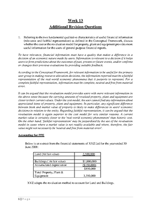 Statement of Financial Position, Statement of Changes in Equity and ...