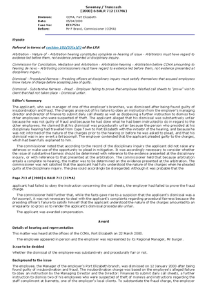 Leonard Dingler employee representative council v Leonard Dingler (Pty ...
