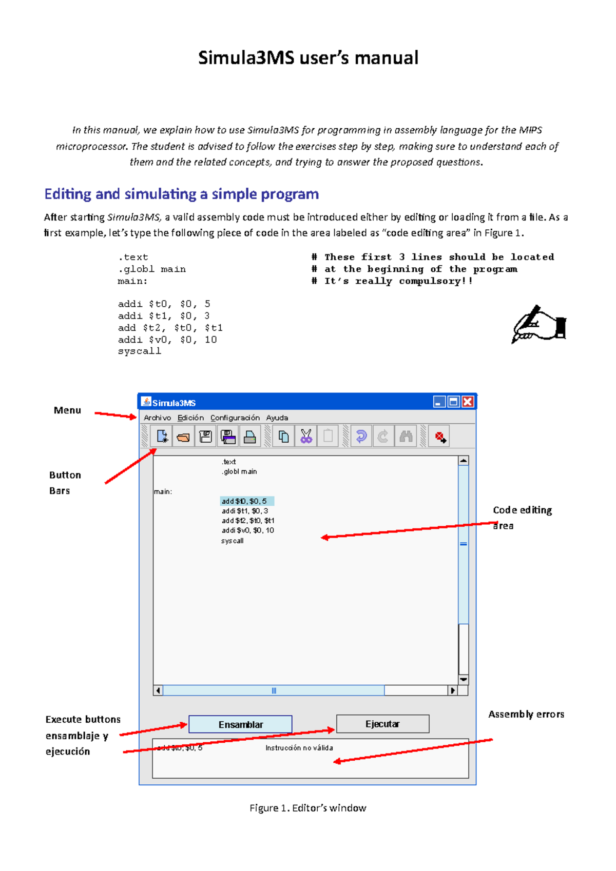 manual introductorio simula 3 - Simula3MS user’s manual In this manual ...