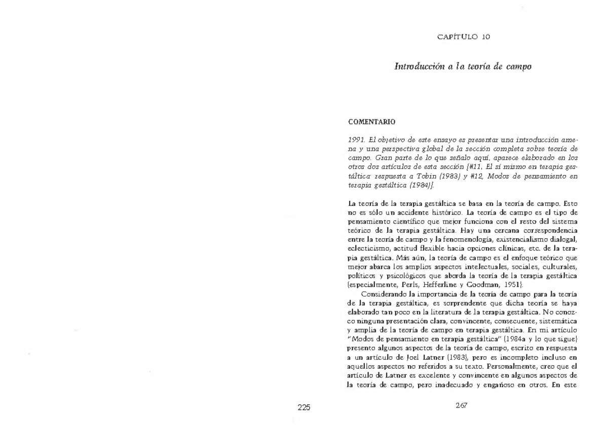 Yontef. Proceso y diálogo. Cap. 10. Introducción a la teoría del campo ...