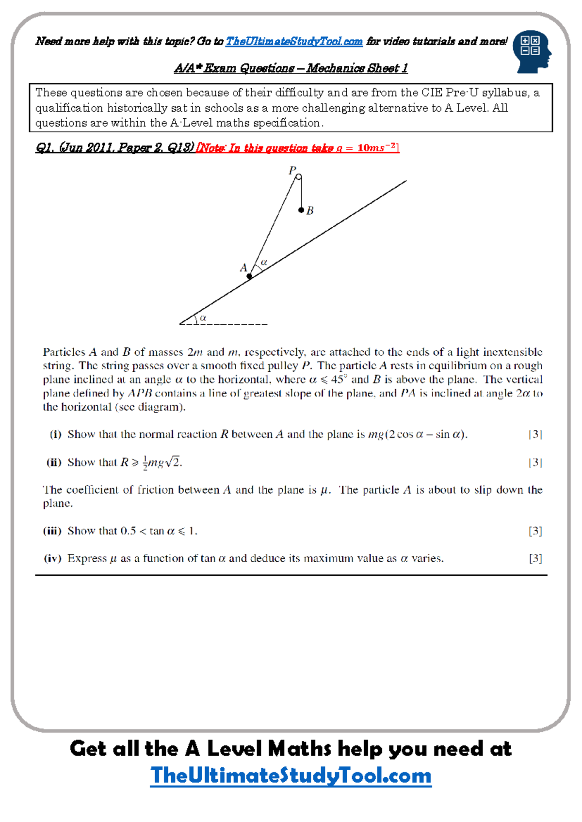 ALevel Maths Revision - Who the hell cares - Need more help with this ...