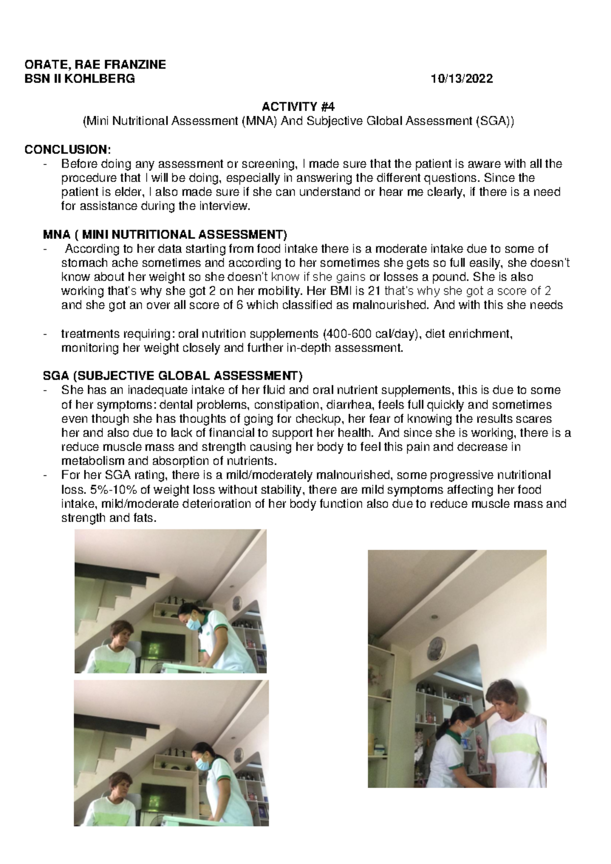 Activity#4 - Orate, RAE Franzine - ORATE, RAE FRANZINE BSN II KOHLBERG ...