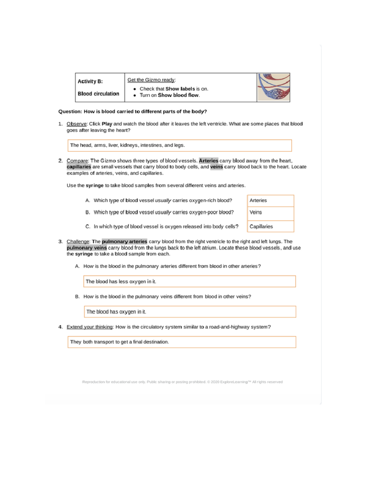 Gizmo 4 - Activity B: Get the Gizmo ready: Check that Show labels is on ...