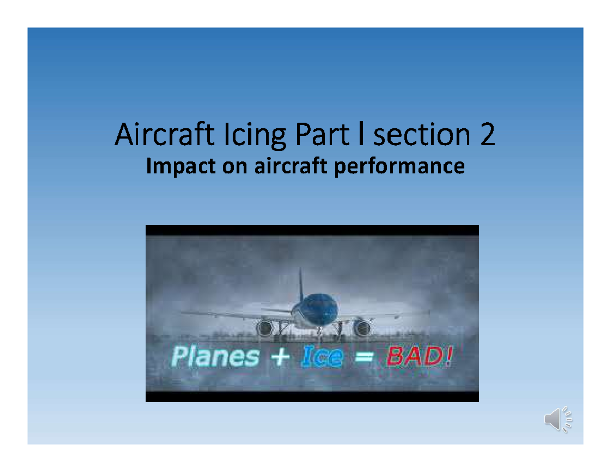 M10-4 Icing Impacts on Aviation - Aircraft Icing Part l section 2 ...