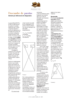 metrologia en planicidad - 15 AITIM MARZO-ABRIL DE 2001 p r o d u c t o ...