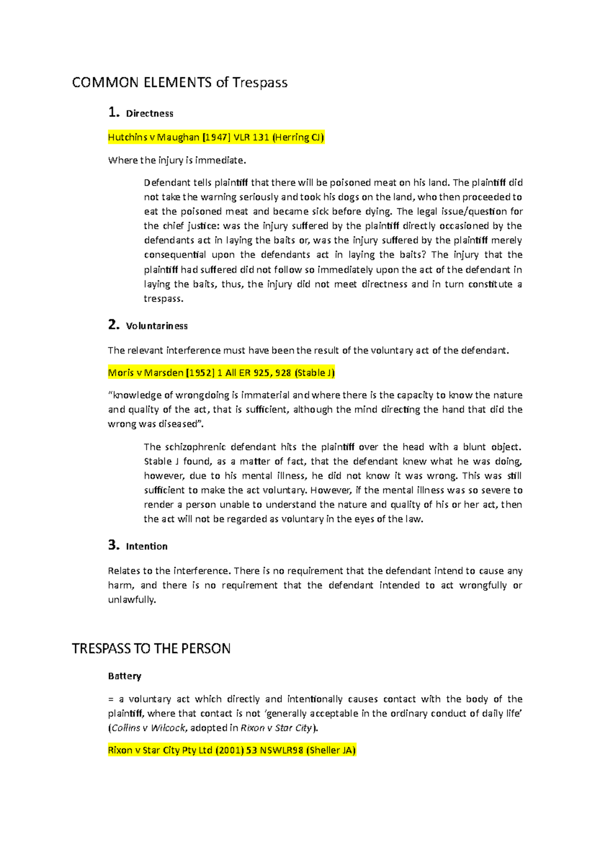 Elements Of Trespass – Lectl Trespass to Land Tort Law Basics – USRAD
