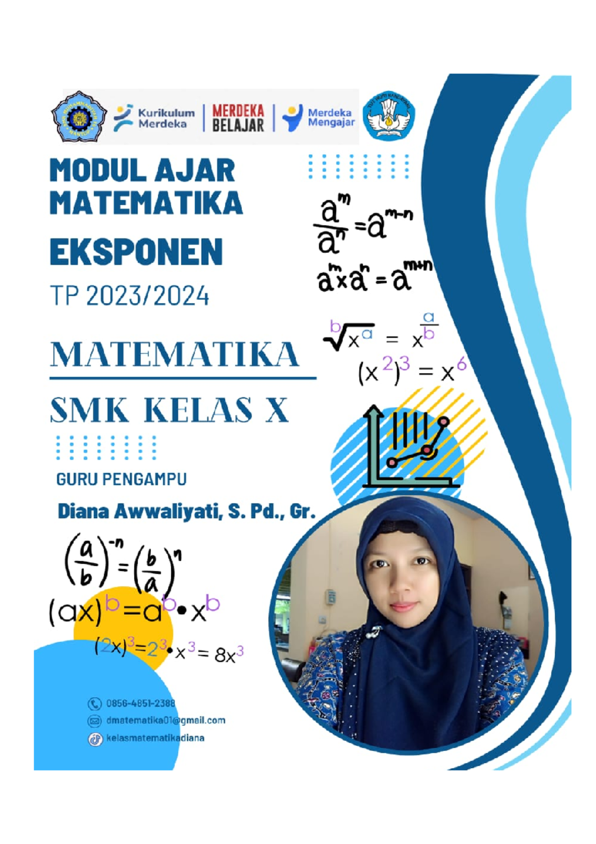 Modul AJAR MTK Kelas X - EKSPONEN - IDENTITAS MODUL Nama Sekolah SMKS ...