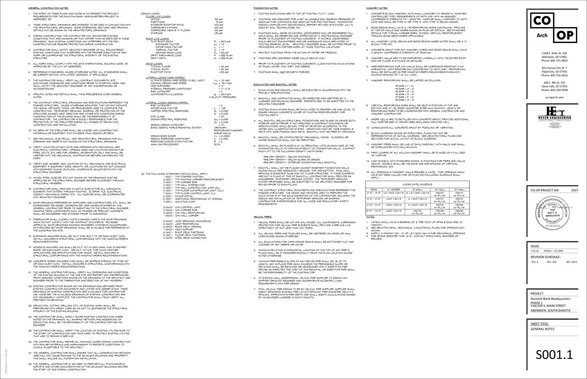 KKN #Structural - GENERAL CONSTRUCTION NOTES: THE INTENT OF THESE PLANS ...
