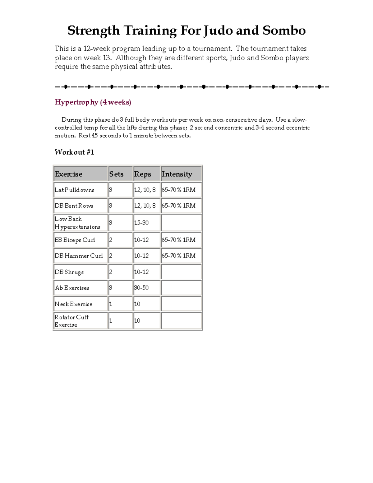 Strength-Training-for-Judo-and-Sambo 3 month plan for competition ...