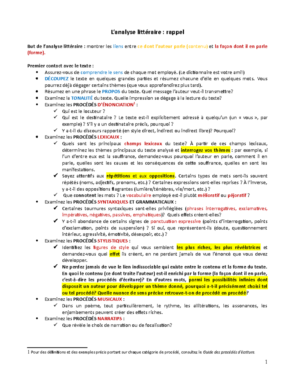 Astuces danalyse litteraire et exercice sur les ecrits de la Nouvelle ...