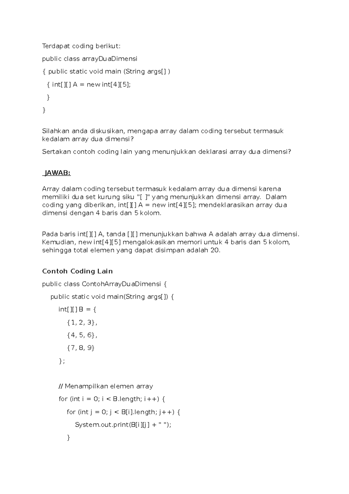 Diskusi 02 Struktur DATA MSIM4202 Mochamad Arief 050625301 - Terdapat ...
