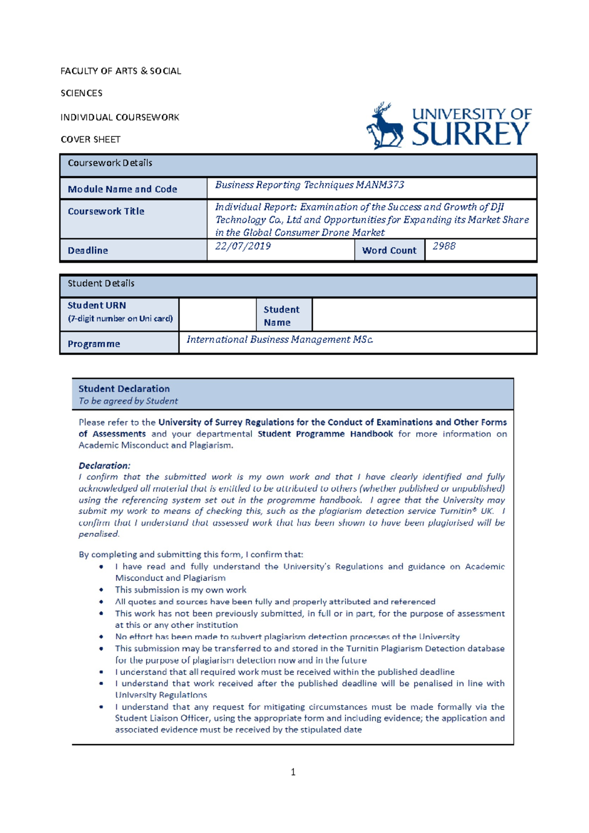 XD0708-R - Research paper. - FACULTY OF ARTS & SOCIAL SCIENCES ...