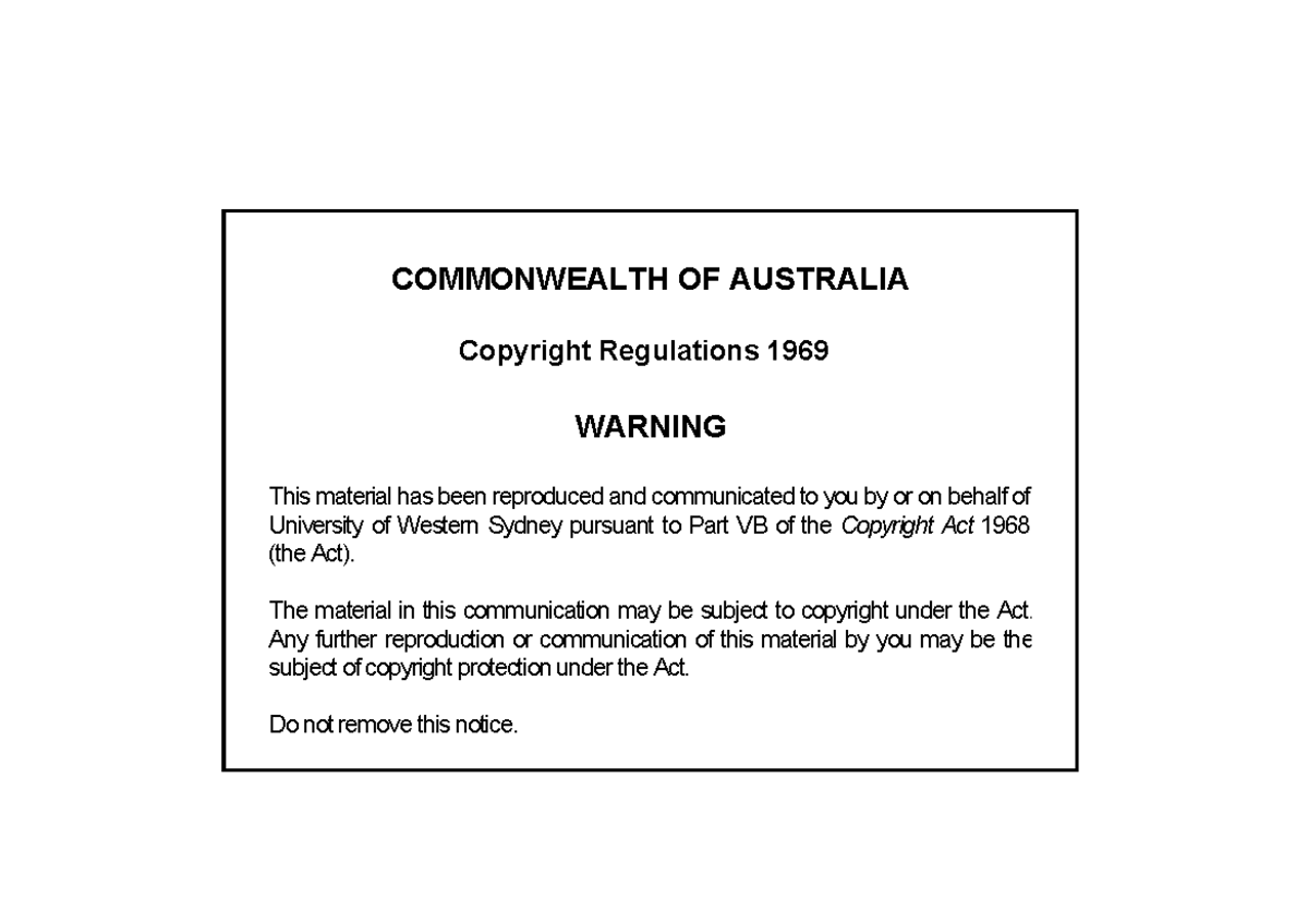 Summary - lecture week 3 4 - Great notes, usefull - COMMONWEALTH OF ...