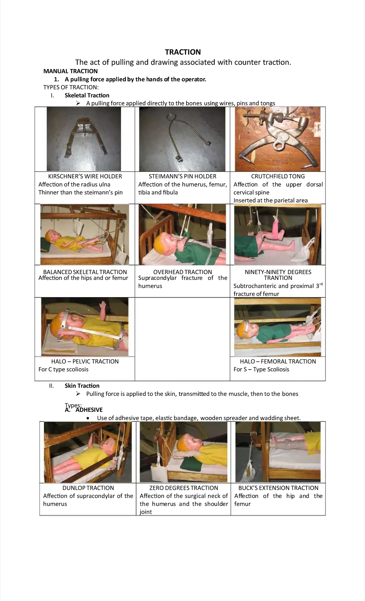 TRACTION MODULE - TRACTIONTRACTION The act of pulling and drawing ...