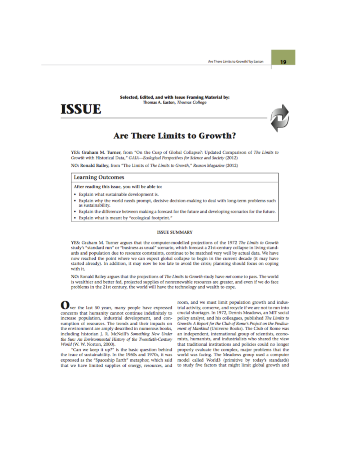 Are There Limits to Growth - 0203 215 - Studocu