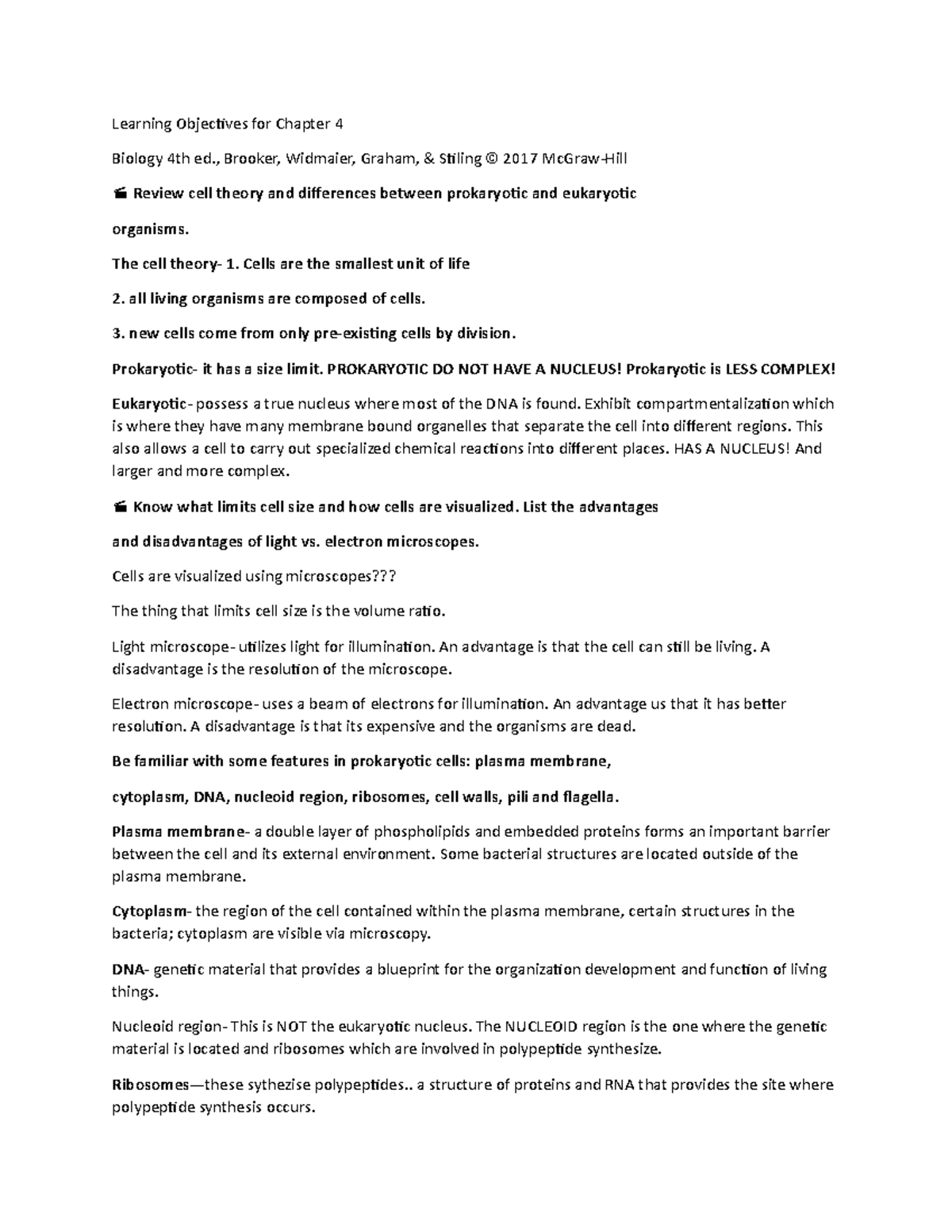 Learning Objectives for Chapter 4 - , Brooker, Widmaier, Graham ...