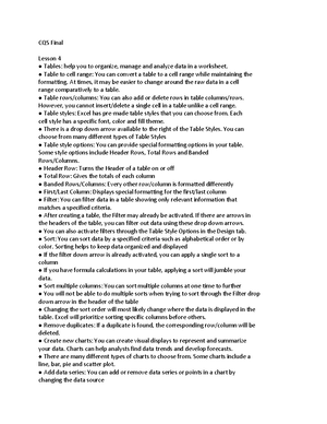 SCM Final Cheat Sheet - Simulation models are particularly useful when dealing with complex ...