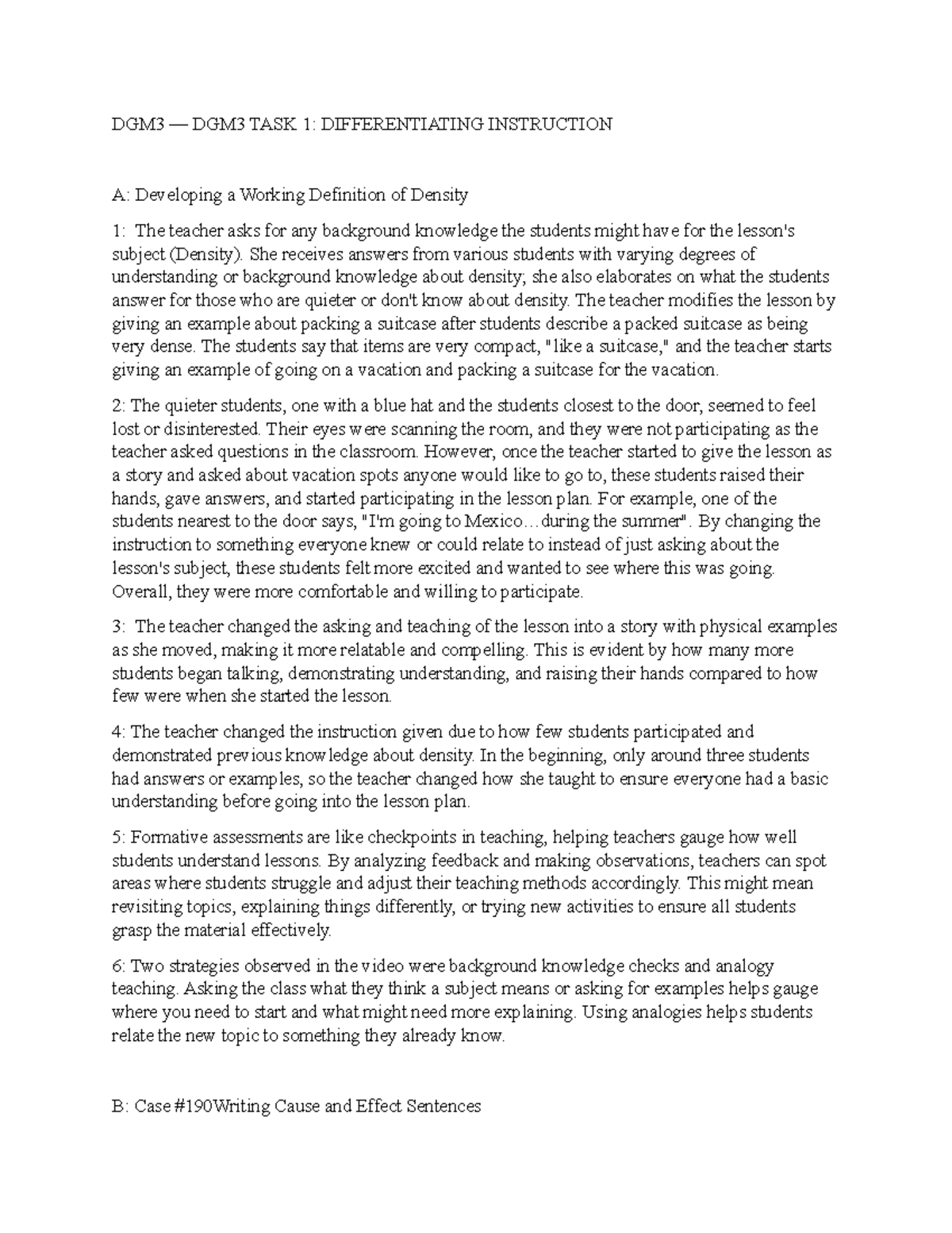 DM3 - Overview with Grammarly checked information - DGM3 — DGM3 TASK 1 ...