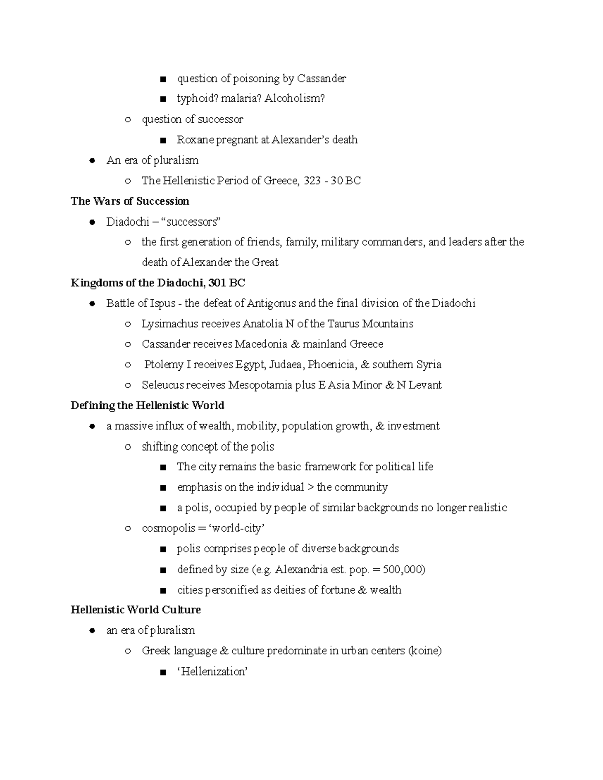 Alexandria copy - Ŷ TXHVWLRQ RI SRLVRQLQJ E\ &DVVDQGHU Ŷ - Studocu