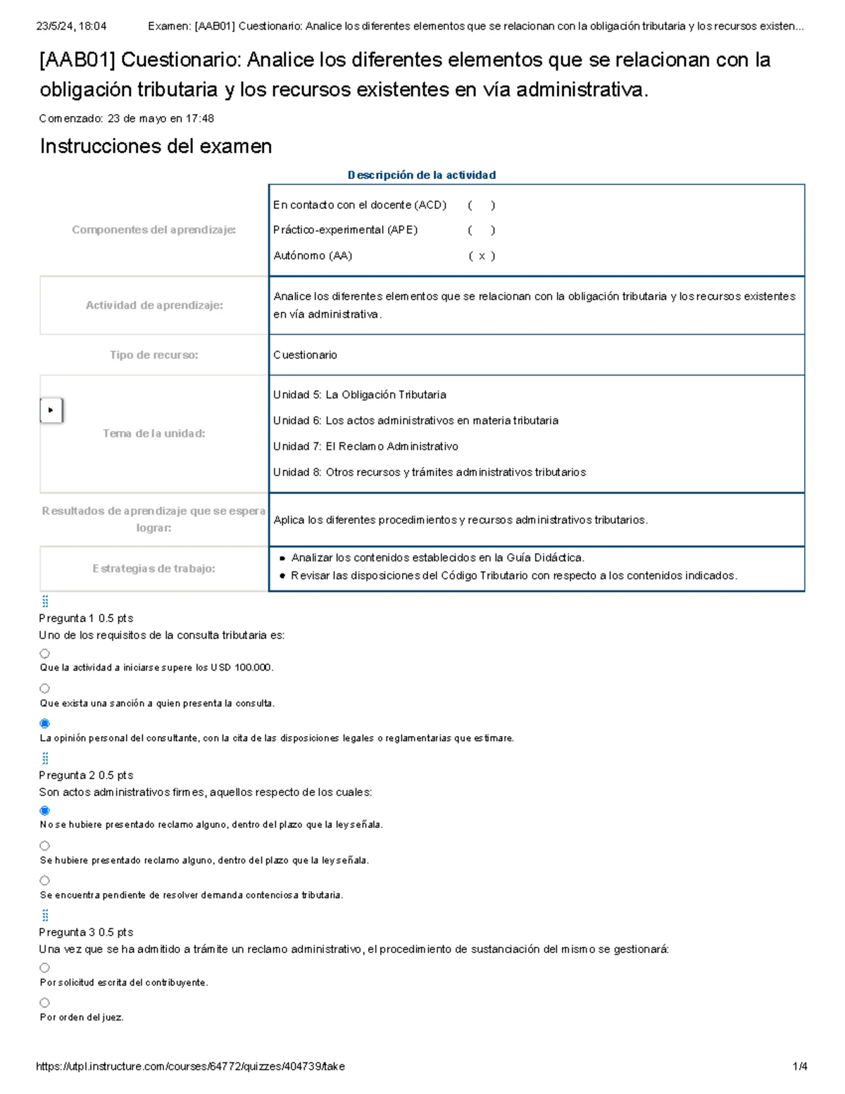 Examen [APEB 1-30%] Estudio de caso Analice el caso Jean Pierre Bemba y el Estatuto de Roma de ...