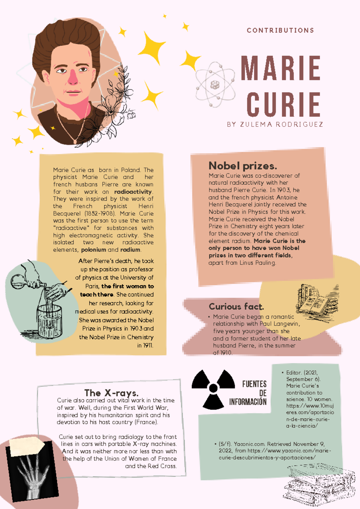 Carte 2 ingles - Fuentes de información Nobel prizes. Marie Curie was ...