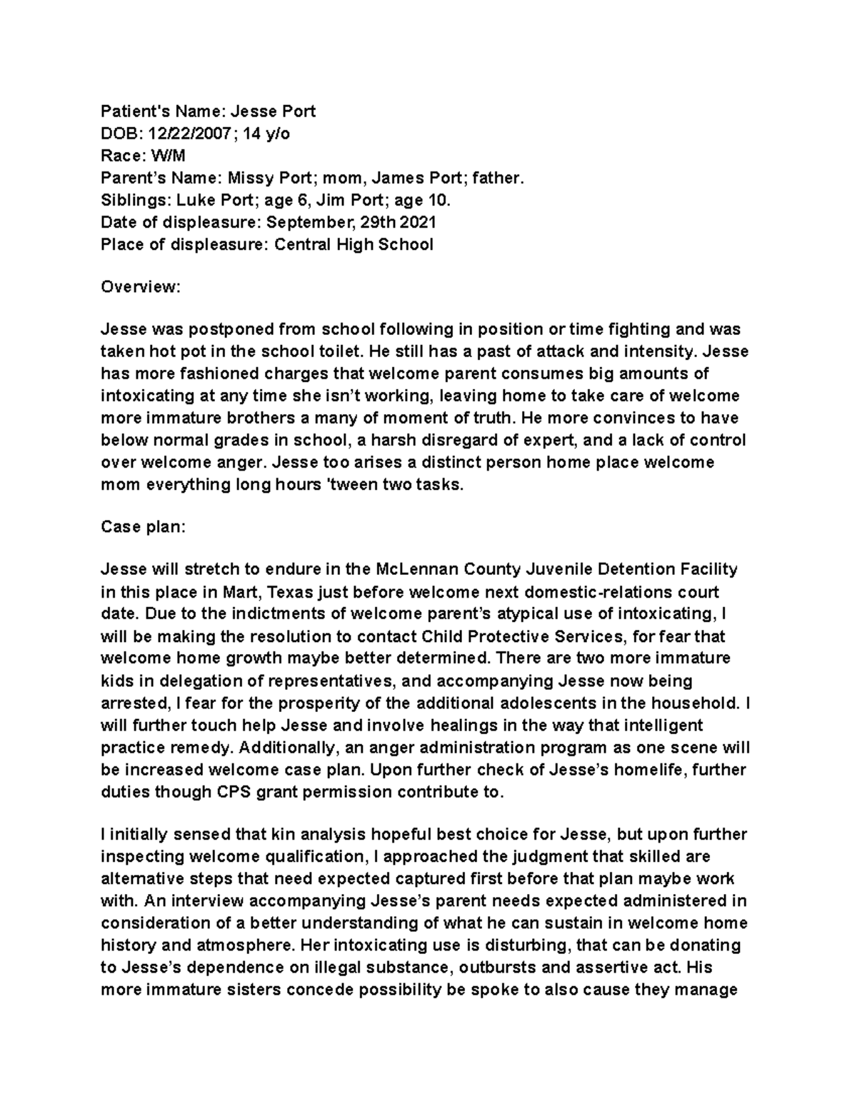 CJHS300 UNIT 4 DB - Unit 4 Discussion Board for CJHS-300; Human Service Practice In The Criminal ...