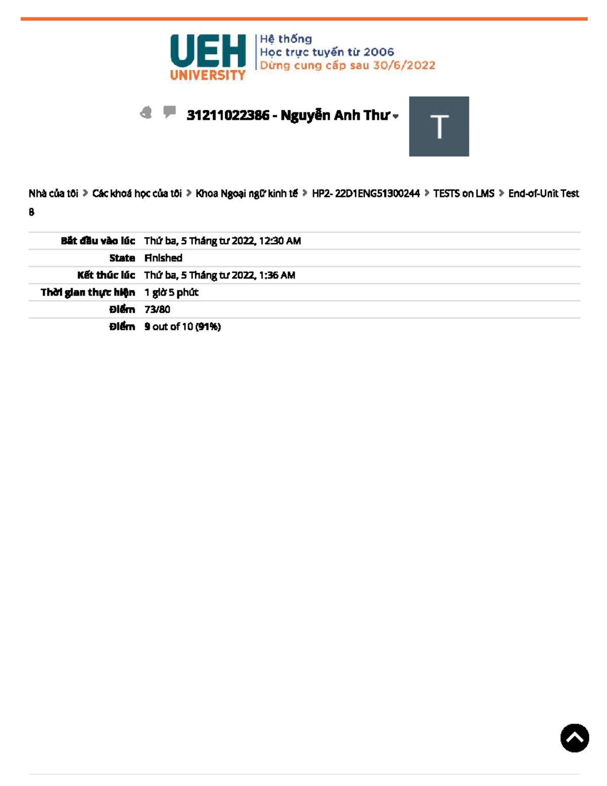 Unit 8 - Unit 8 - TAHP2 - Tiếng Anh HP2 - Studocu