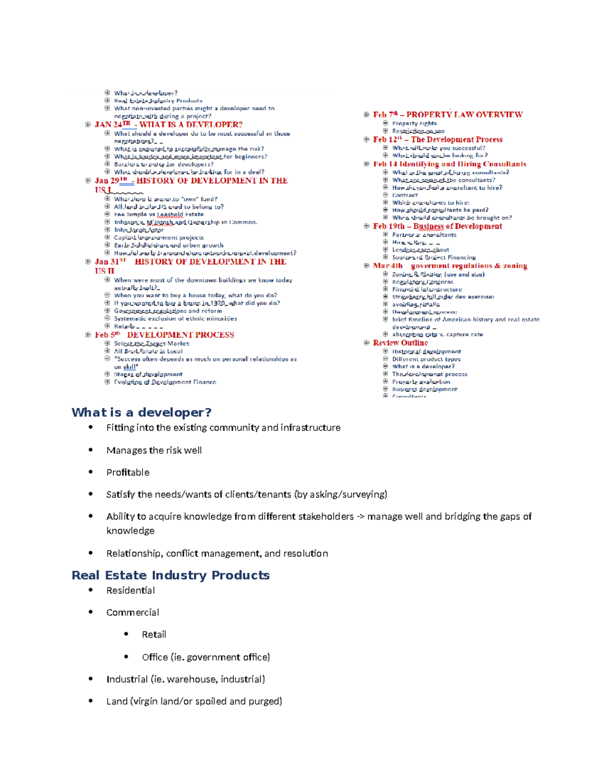 Lecture Notes - What is a developer? Fitting into the existing ...