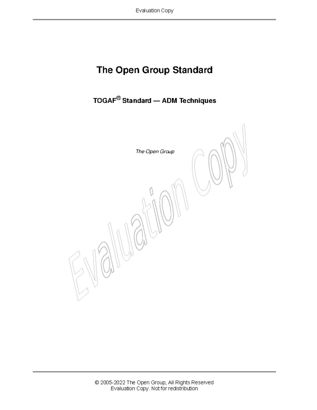 C220-Part2e - asda - The Open Group Standard TOGAF® Standard — ADM ...