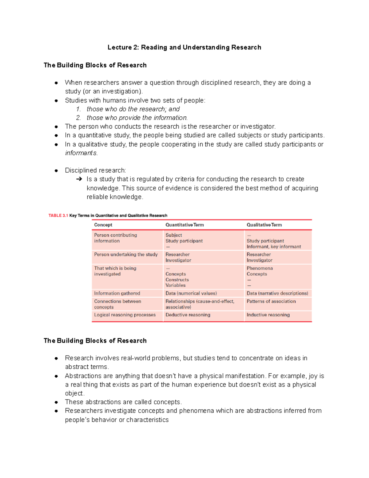 Lecture 2 Reading and Understanding Research - Lecture 2: Reading and Understanding Research The ...