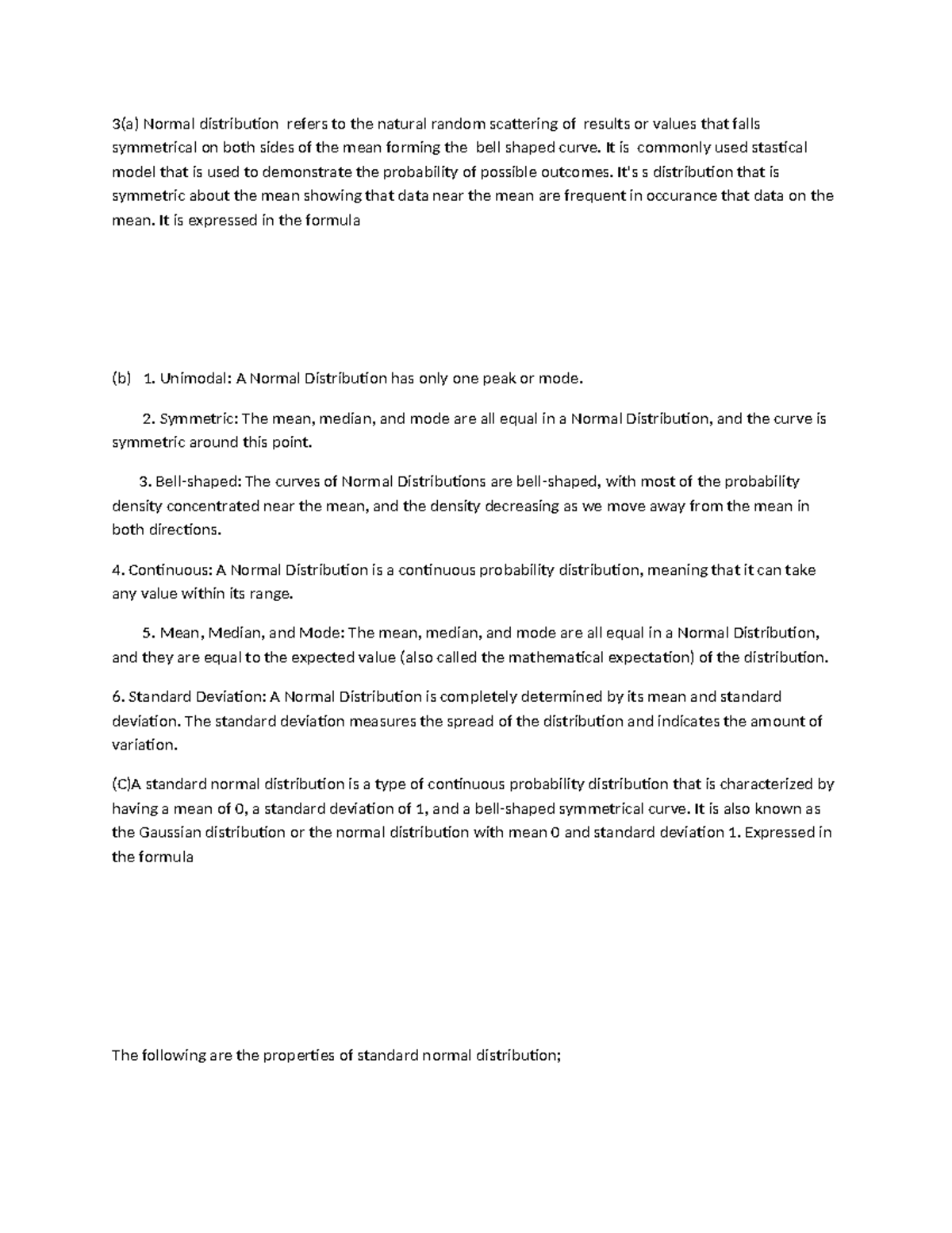 3(a) Normal dis-WPS Office - 3(a) Normal distribution refers to the ...