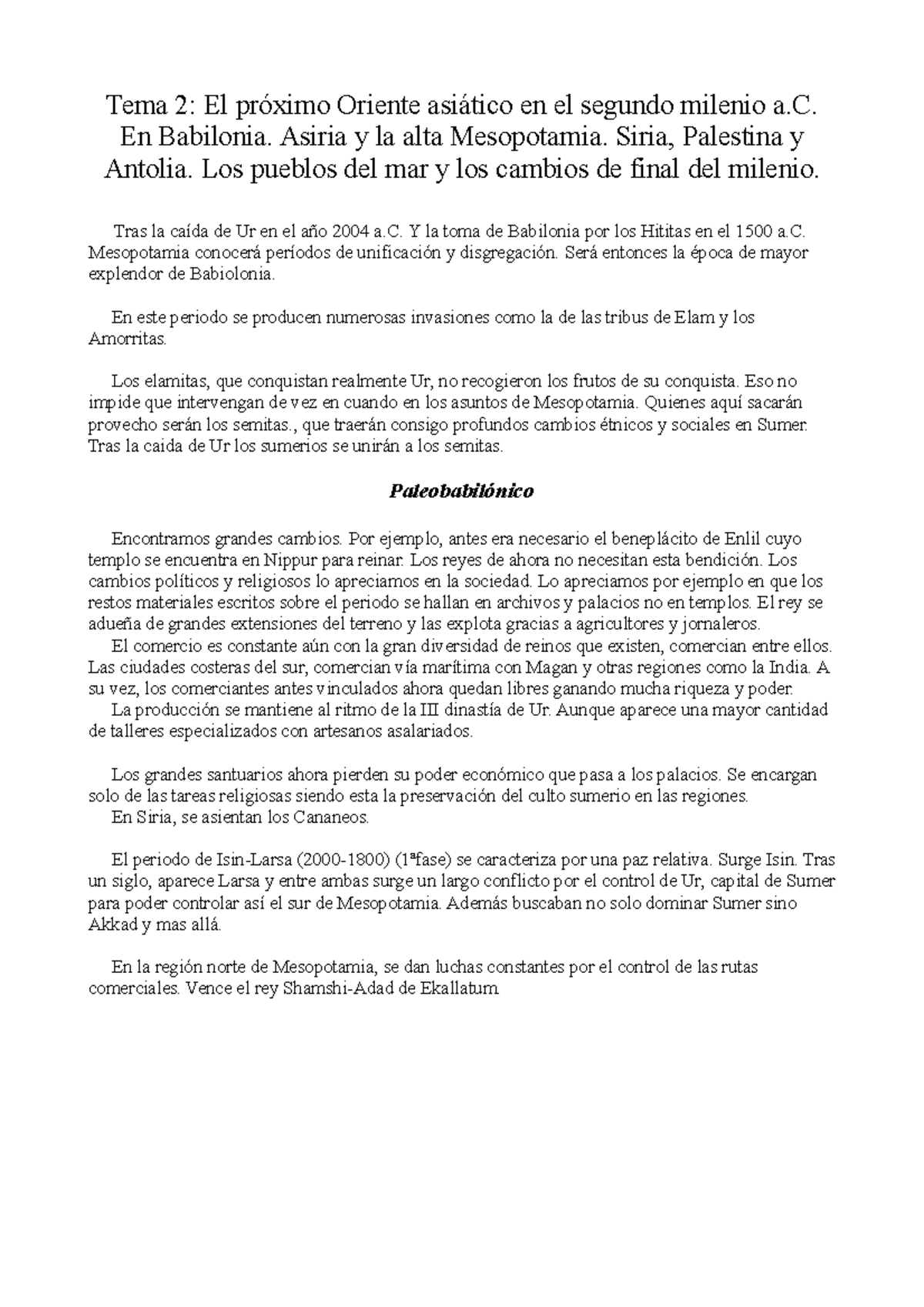 Tema 2 - Profesor Anthony Melero - Tema 2: El próximo Oriente asiático ...