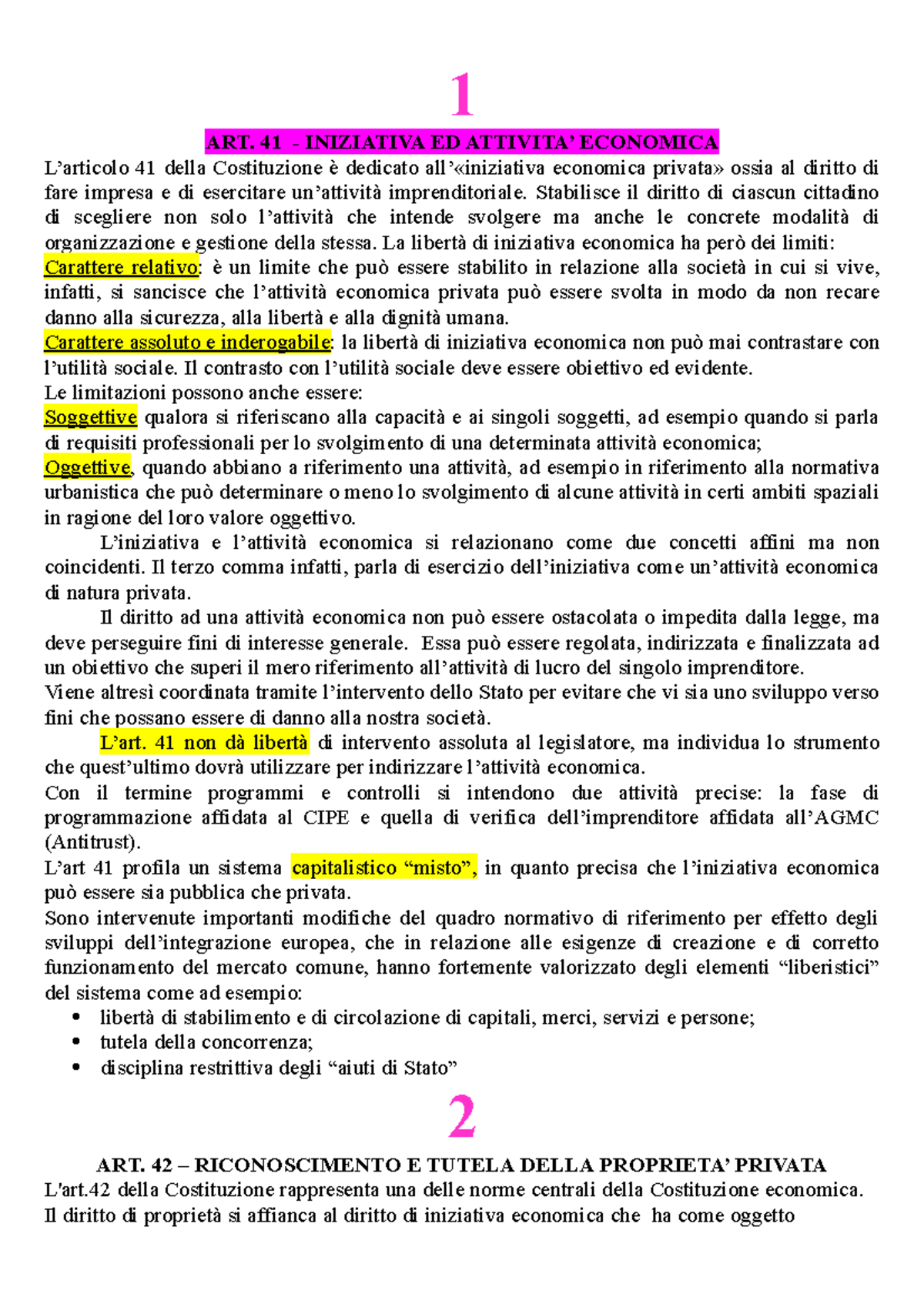 Domande frequenti con risposte - 1 ART. 41 - INIZIATIVA ED ATTIVITA ...