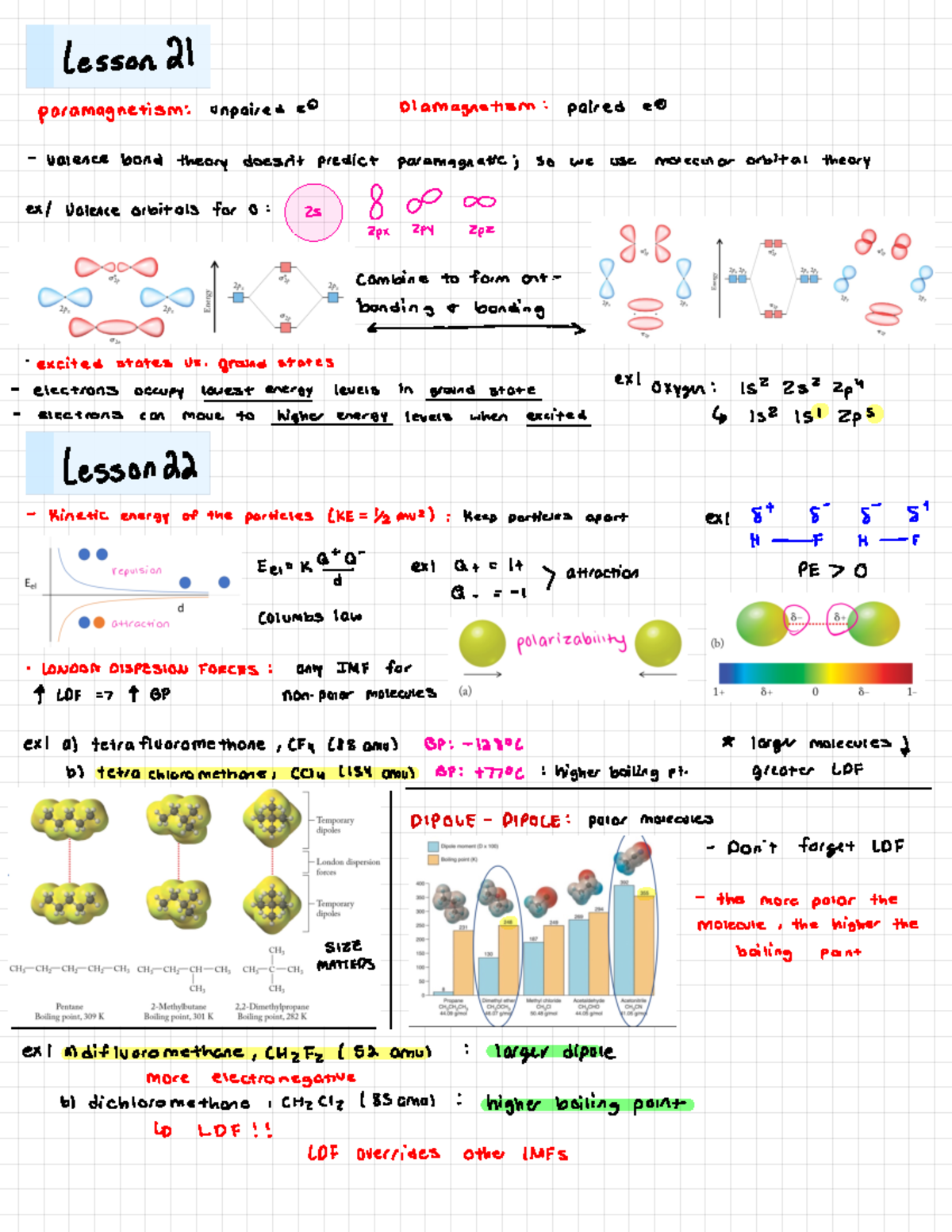 Chem Lesson 21-22 - Lecture PowerPoint summaries focused on the main ...