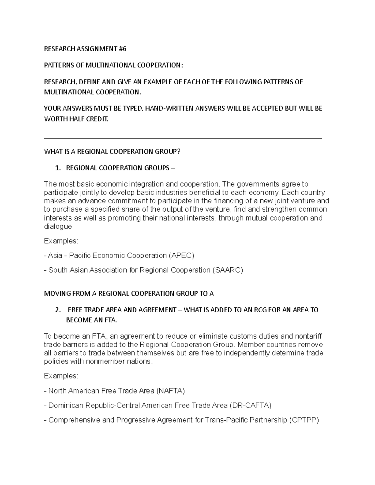 Research Assignment - 4 - RESEARCH ASSIGNMENT PATTERNS OF MULTINATIONAL ...