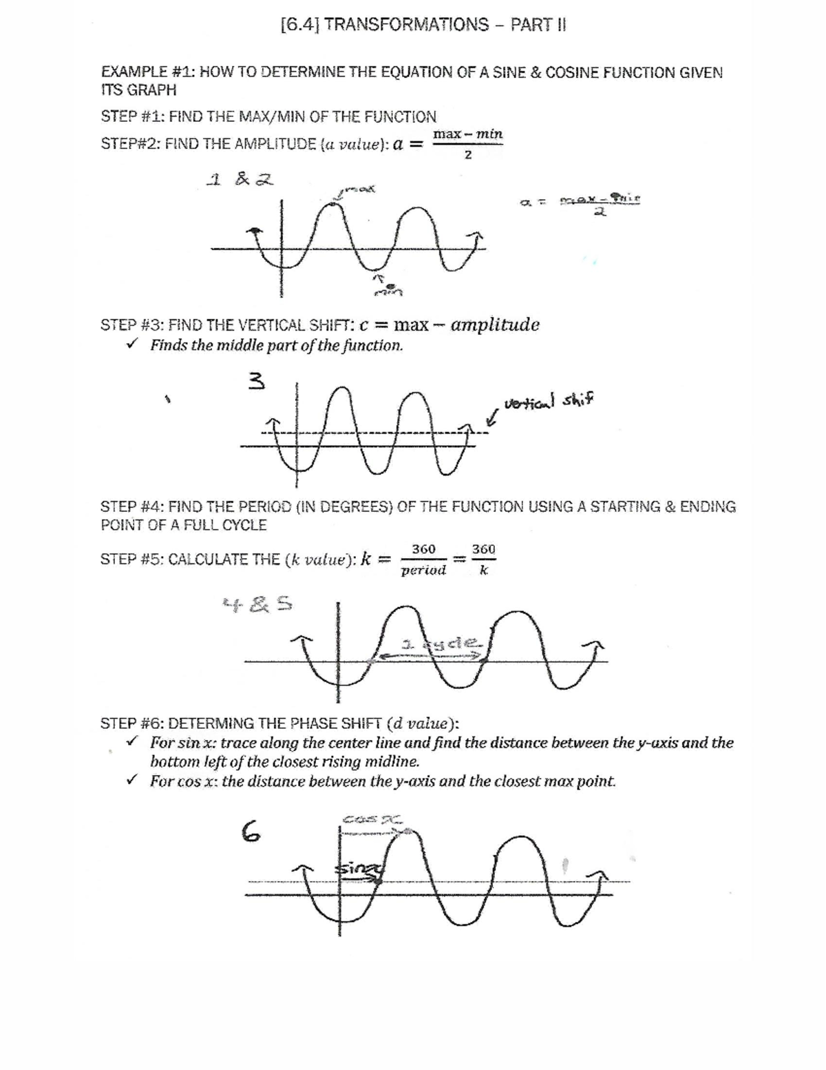 Transformations - Part II - Notes Filled - Studocu