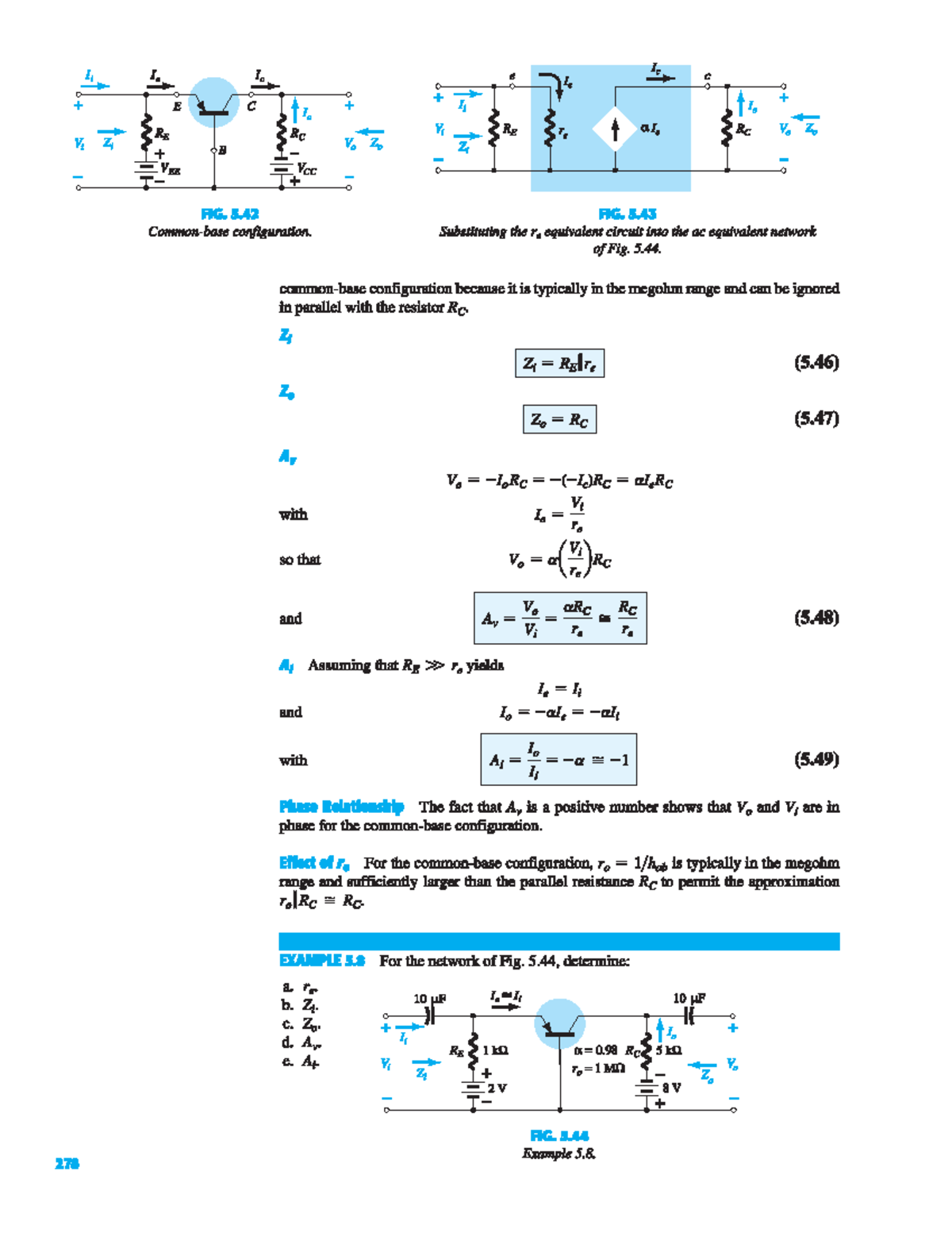 Common-BASE Configuration - Electronic Circuit: devices and analysis ...