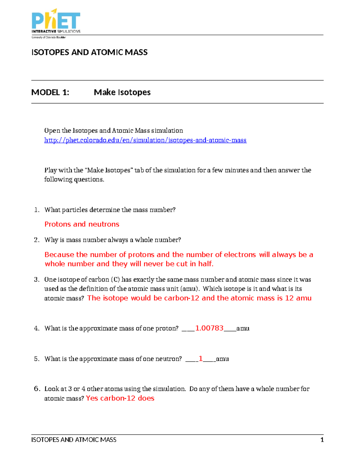 Understanding Isotopes and Atomic Mass 2022 - ISOTOPES AND ATOMIC MASS ...