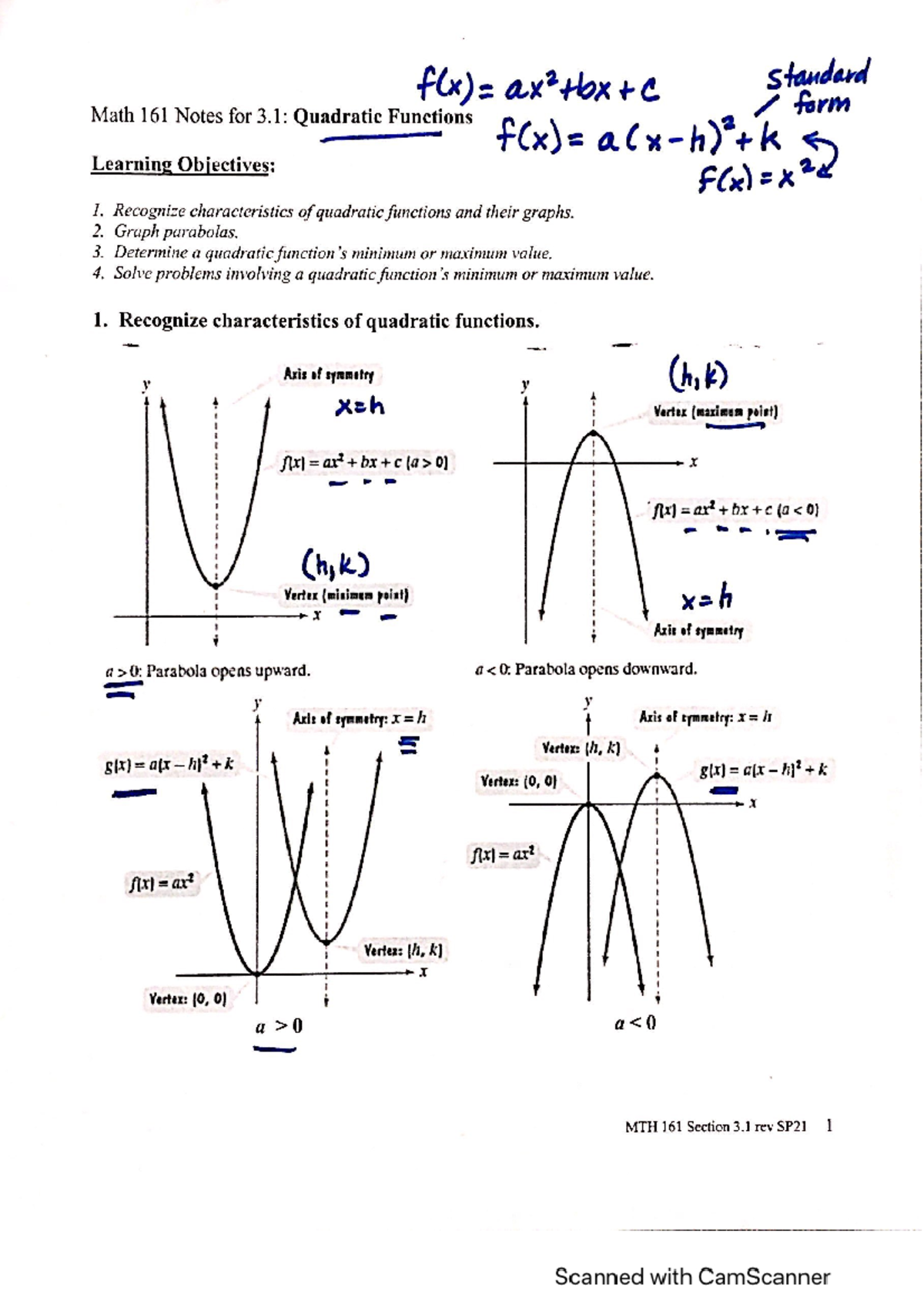 MTH 161 3 Notes - MTH 161 - Studocu