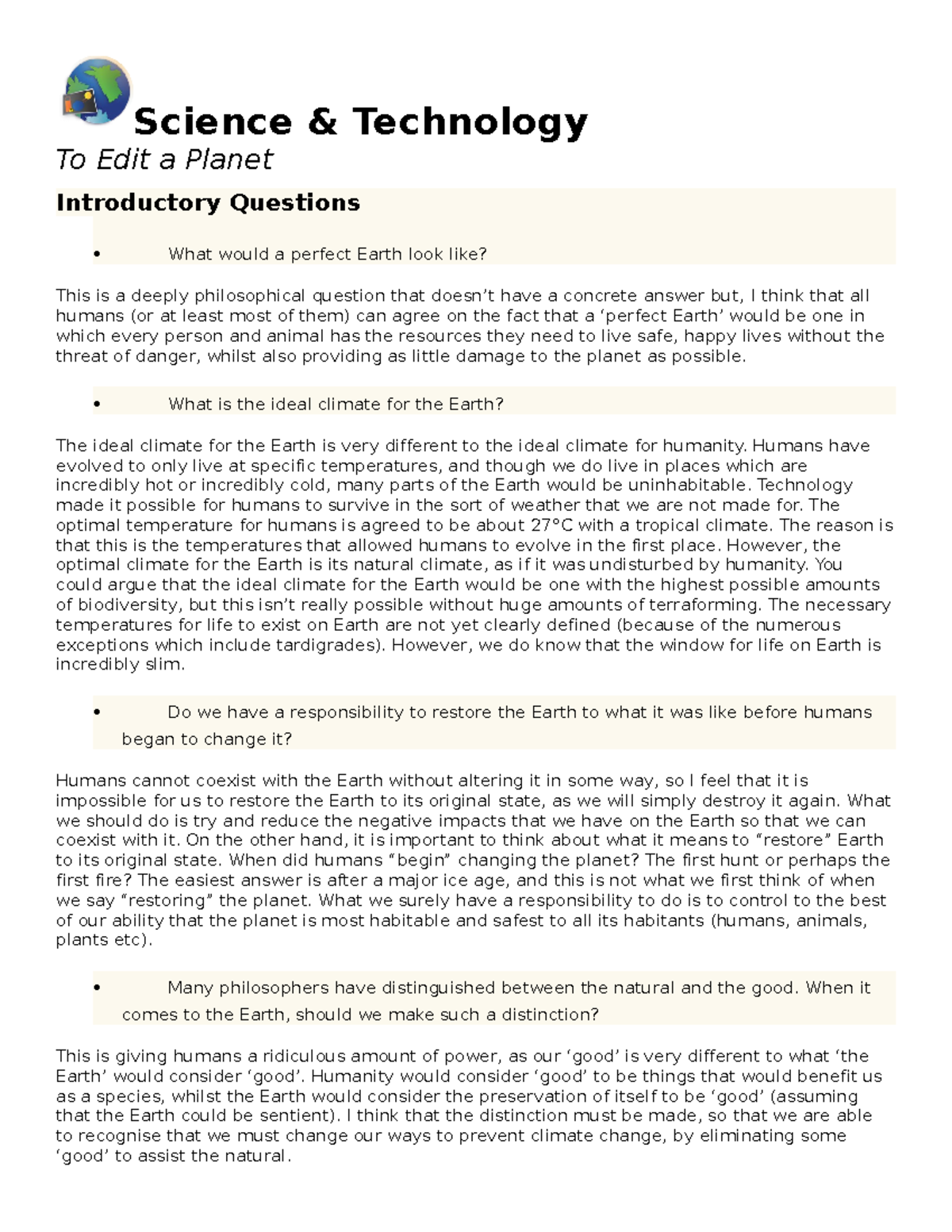 Science [case file] - hythtrh - Science & Technology To Edit a Planet ...