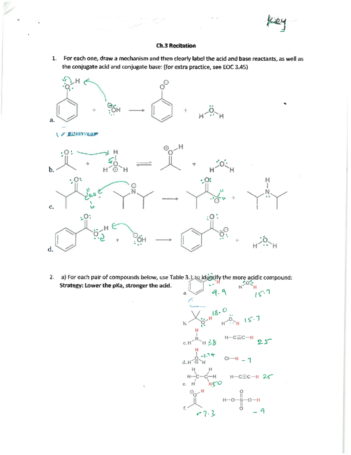 Ch - practice - CHEM 2423 - Studocu