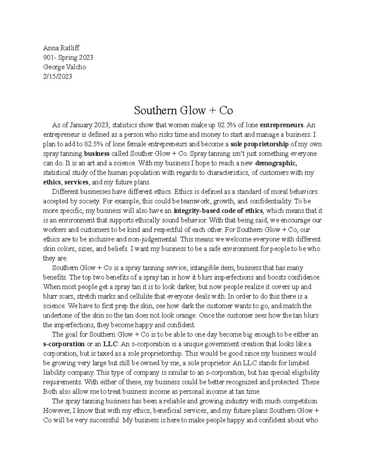 Southern Glow + Co - Anna Ratliff 901- Spring 2023 George Valcho 2/15 ...