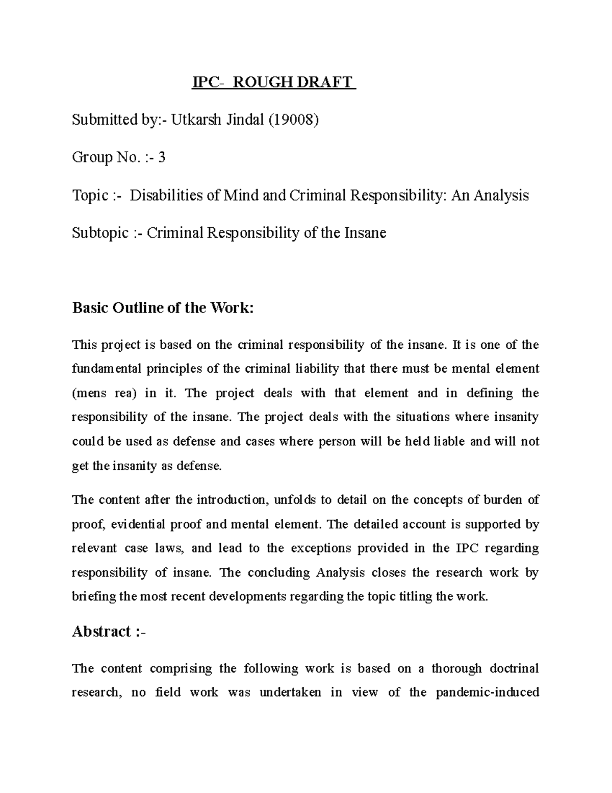 19008 Utkarsh RD - VERY INFORMATIVE - IPC- ROUGH DRAFT Submitted by ...