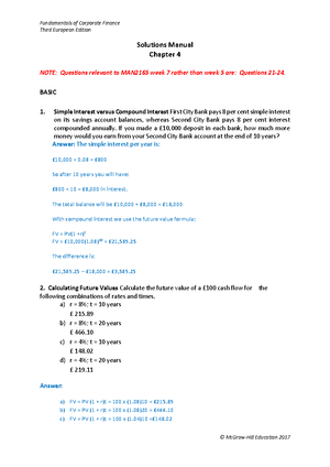 Week 2 Answers to Tutorial Questions - Week 2: Answers to Tutorial Questions Question 1 An - Studocu