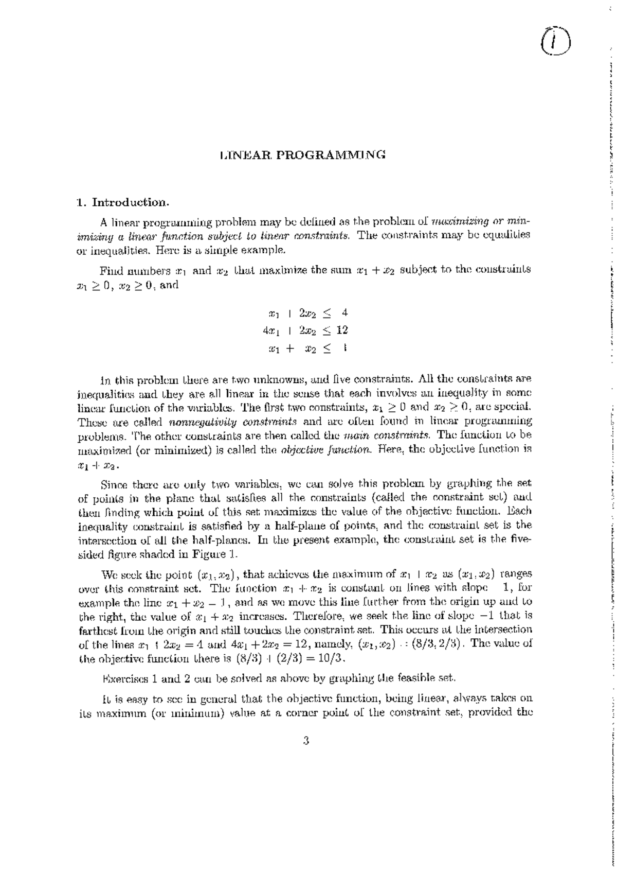 Linear programming - study - APPM 223 - Studocu