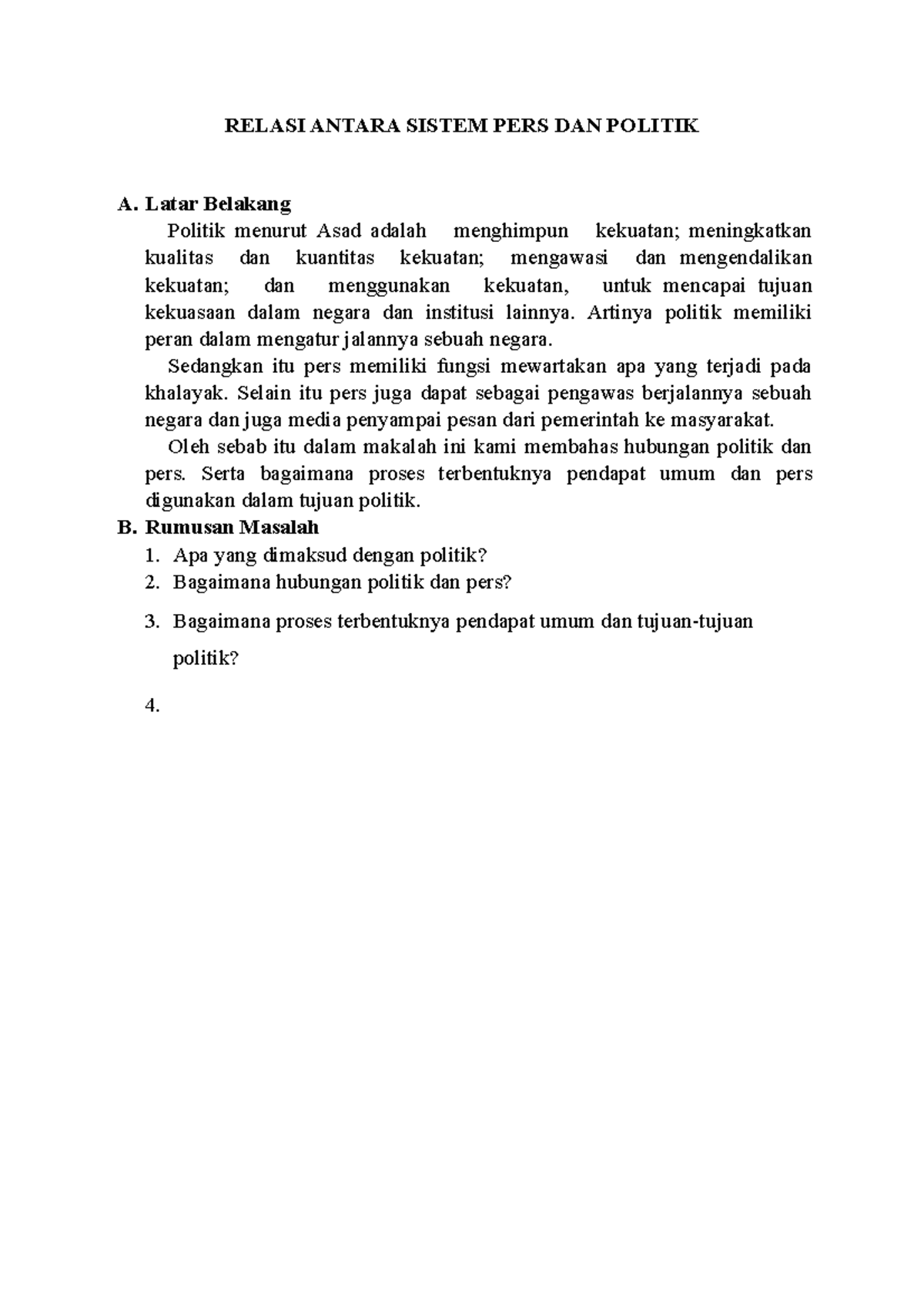 Perbandingan Sistem Pers Sistem Pers dan politik - RELASI ANTARA SISTEM ...